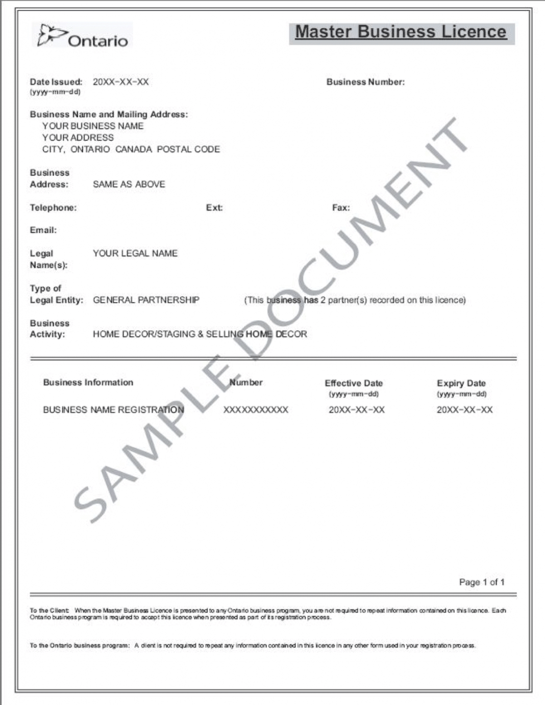 Master Business Licence Registration In Ontario | OBC Blog